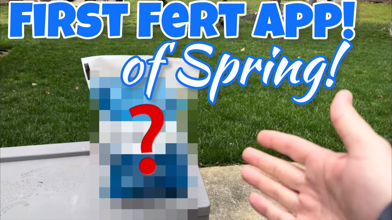 First Fertilizer App Of The Year For My Lawn - YouTube