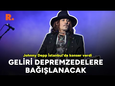 Johnny Depp İstanbul'da konser verdi