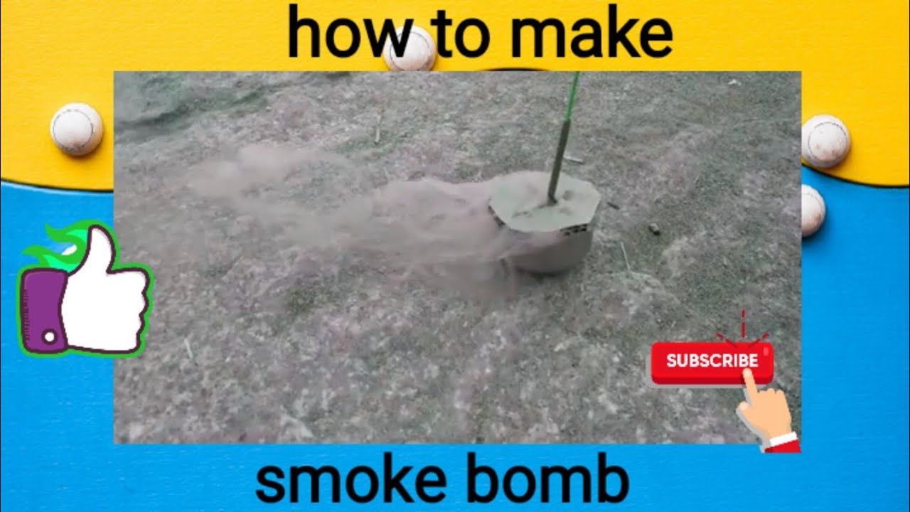 how to make a smoke bomb in potassium nitrate - YouTube