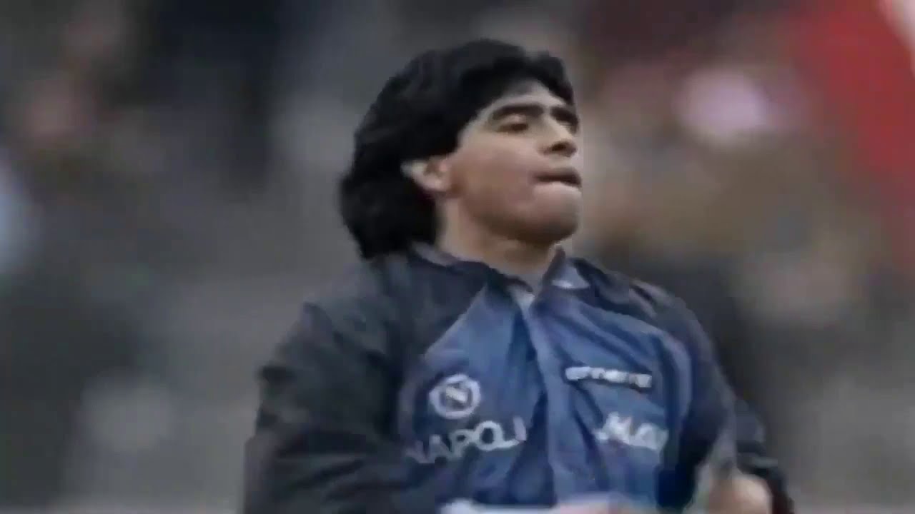 Diego Maradona Warm-up (UEFA Cup Semi-Final 1989) - YouTube
