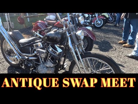 ANTIQUE MOTORCYCLE SWAP MEET - YouTube