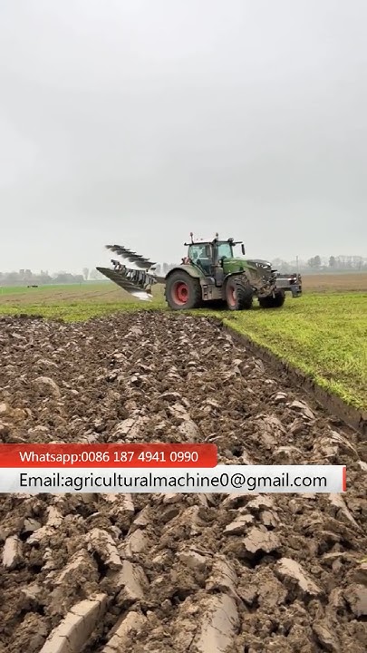 Double Row 6 -Plows Hydraulic Flip Plow With Adjustable Amplitude #plowing #plough - YouTube