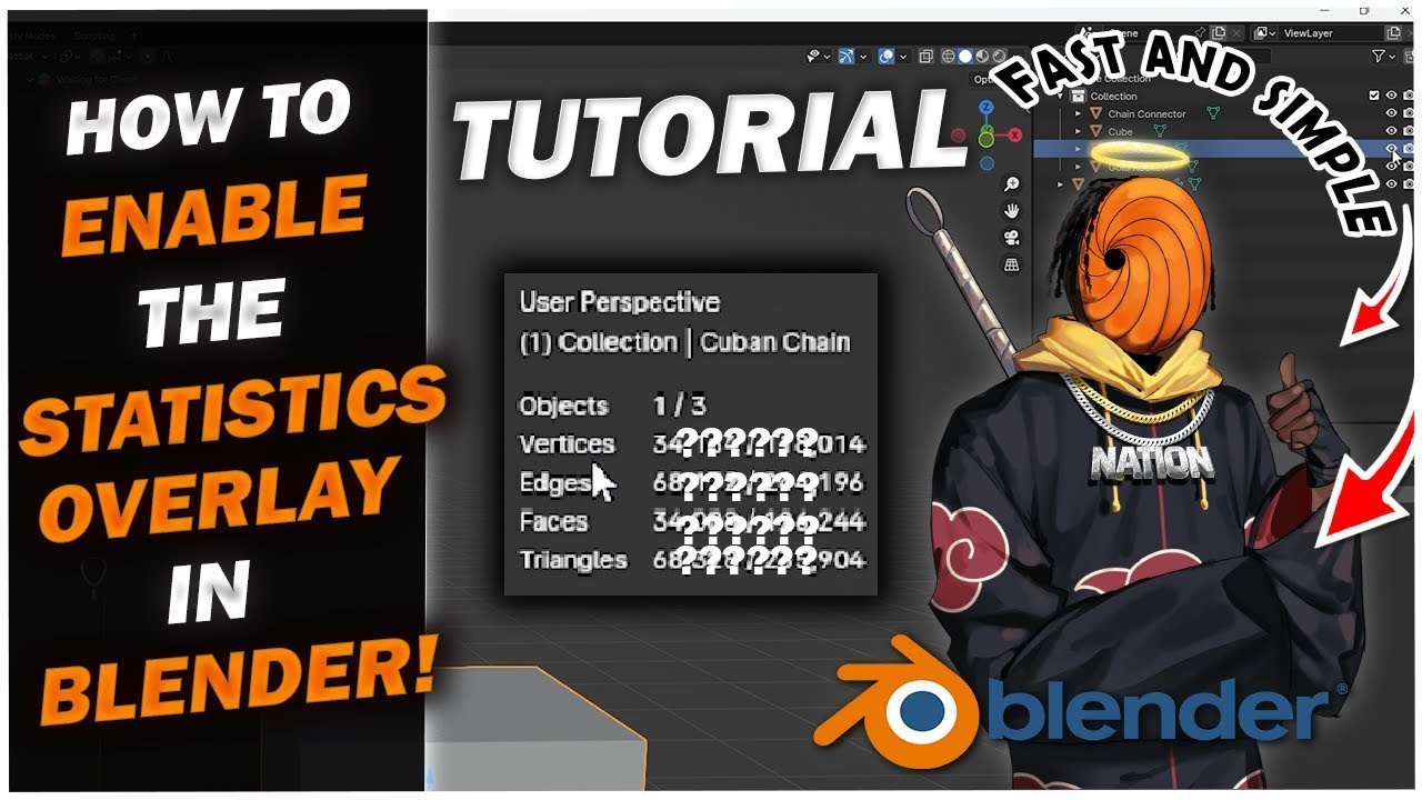 How To Find Your Polygon/Vertex Count in Blender! | Tutorial - YouTube