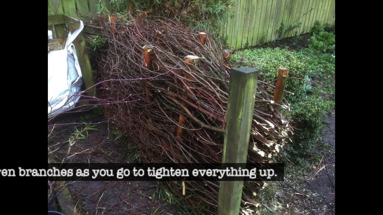 How To Build A Dead Hedge - YouTube