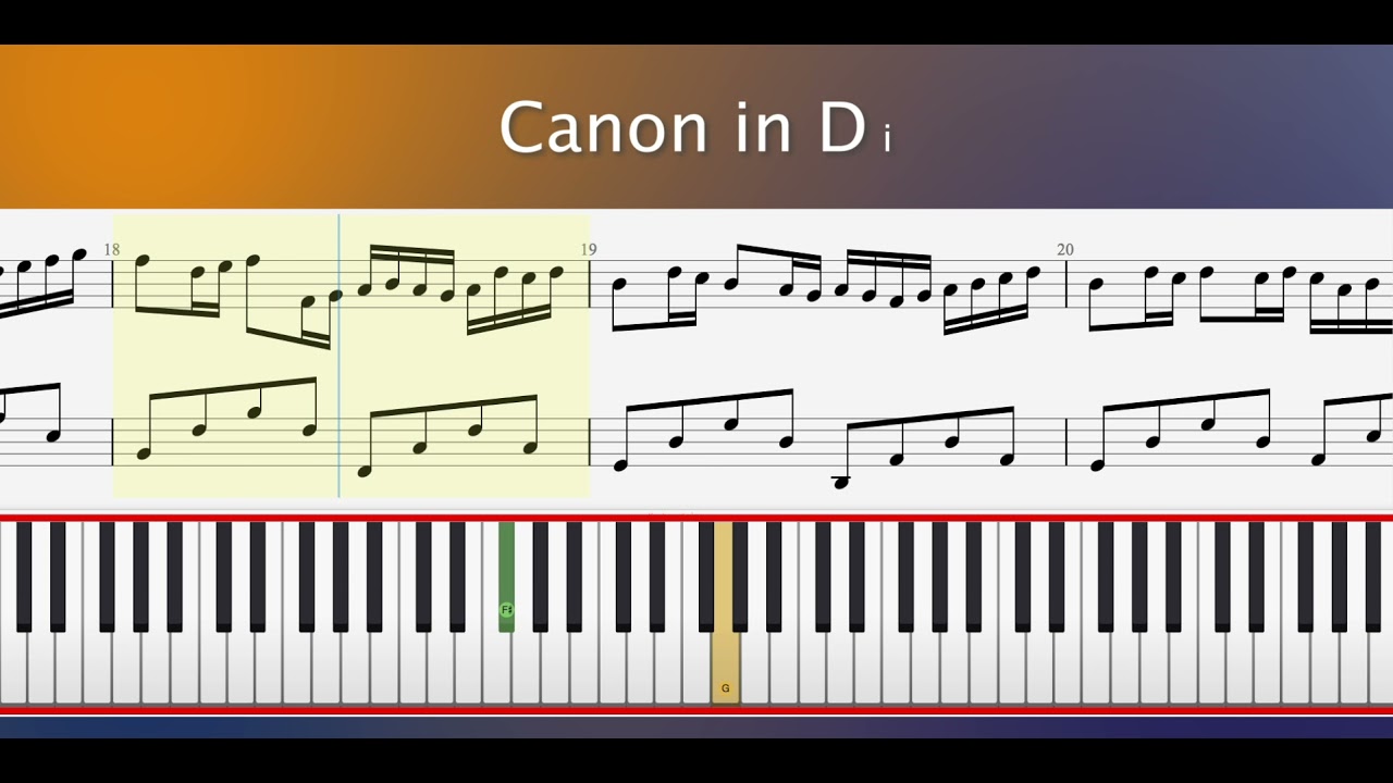 Canon in D ( Easy คีย์ D major โน้ตเปียโนเบื้องต้น) - YouTube