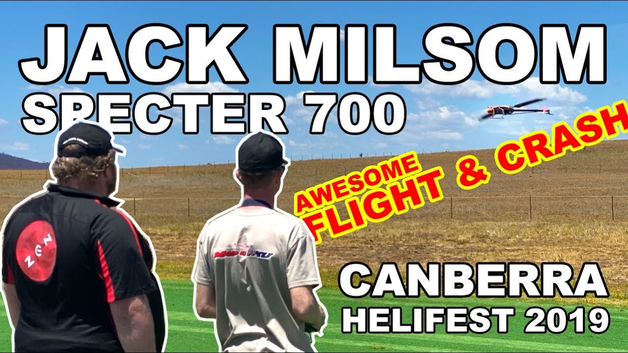 Jack Milsom Freestyle Heli Flight & Crash - Canberra Helifest 2019 ...