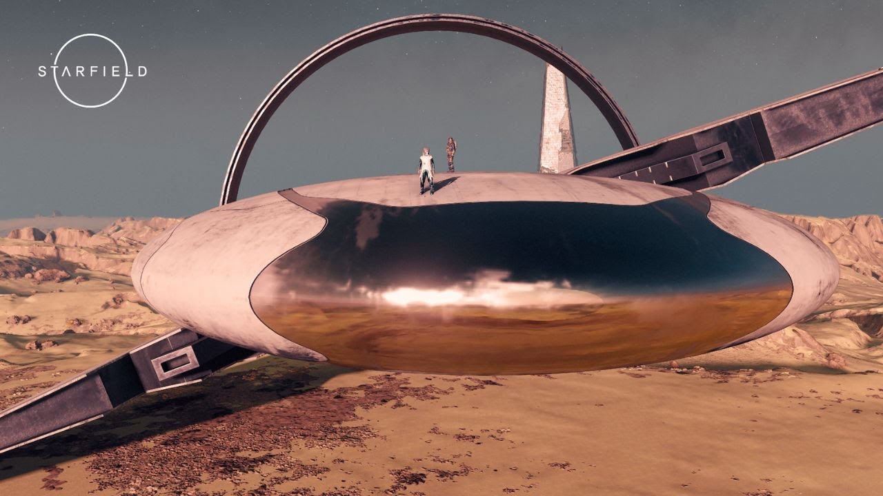 Starfield Starborn Guardian Ship On Earth - YouTube