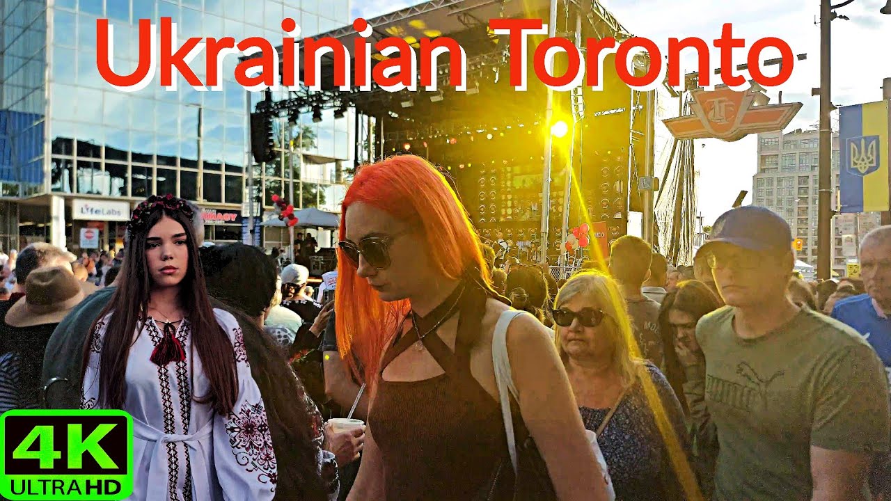 【4K】UKRAINE FESTIVAL BLOOR WEST VILLAGE TORONTO CANADA - YouTube