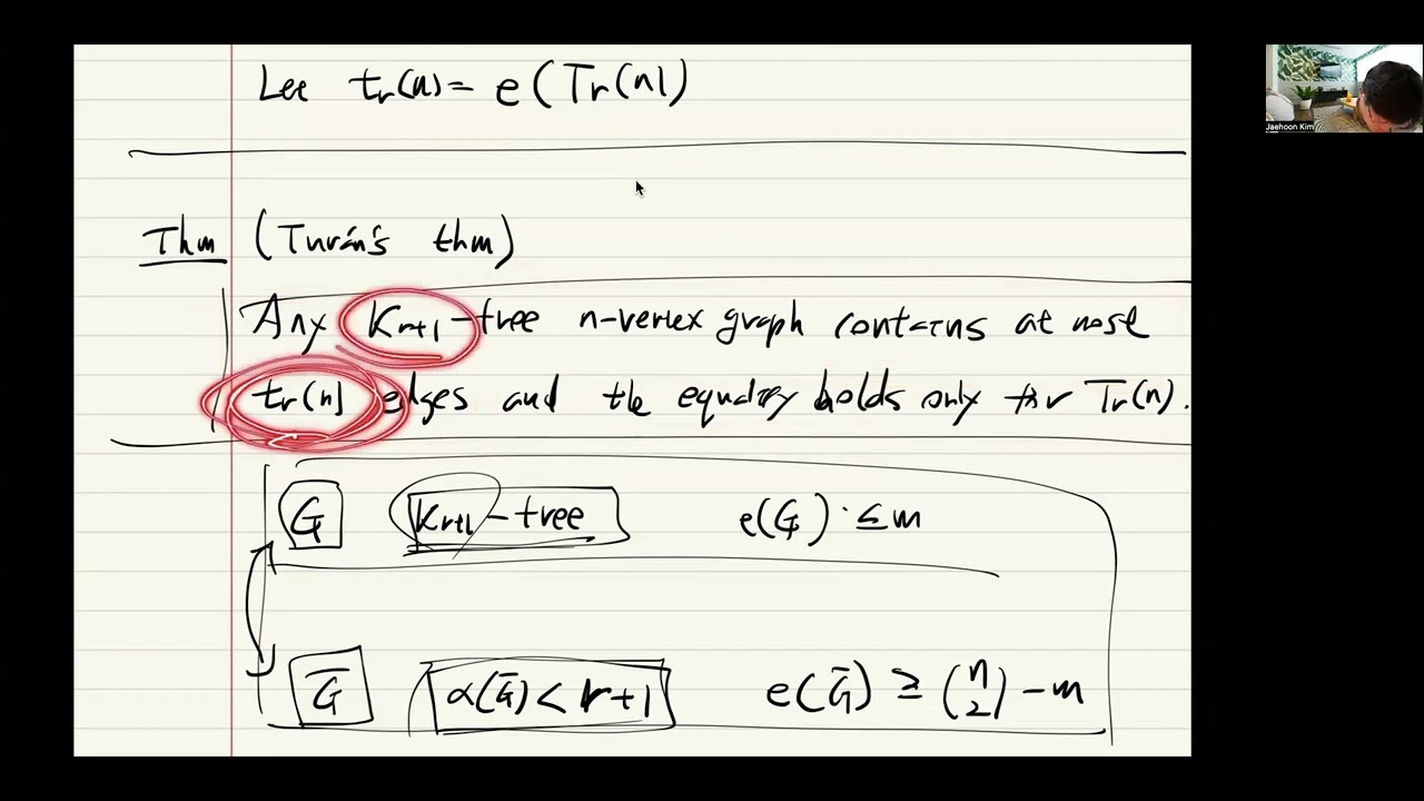 Graph theory at KAIST 10-1 Turan's theorem - YouTube