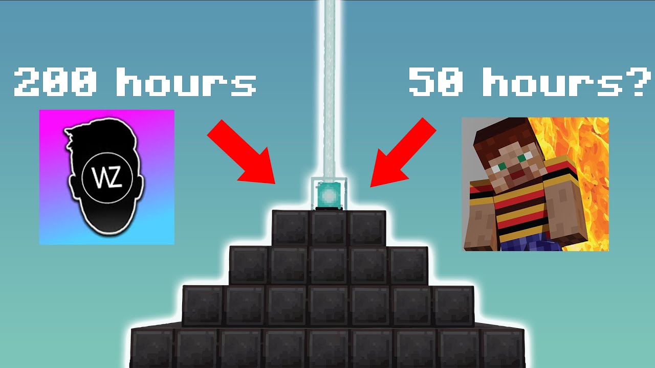 CHALLENGING WADZEE's time to the FULL Netherite Beacon... - YouTube