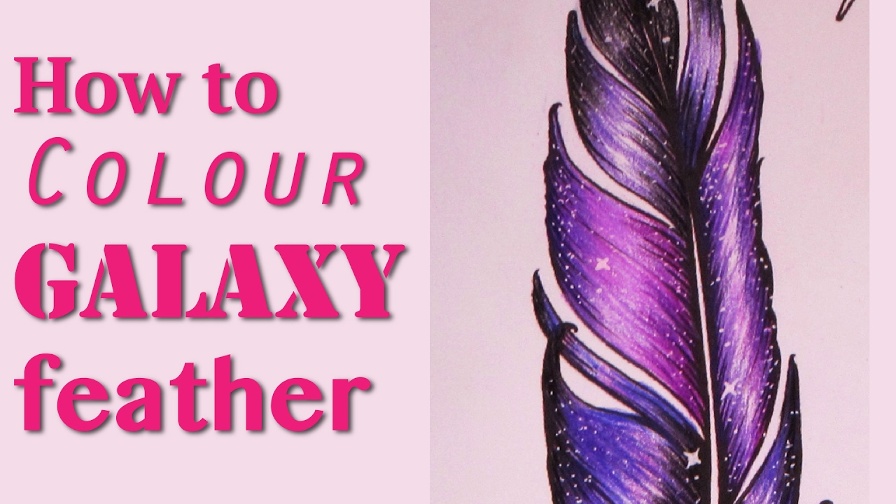 How to colour GALAXY feather! A page from Colour me inspired by ...