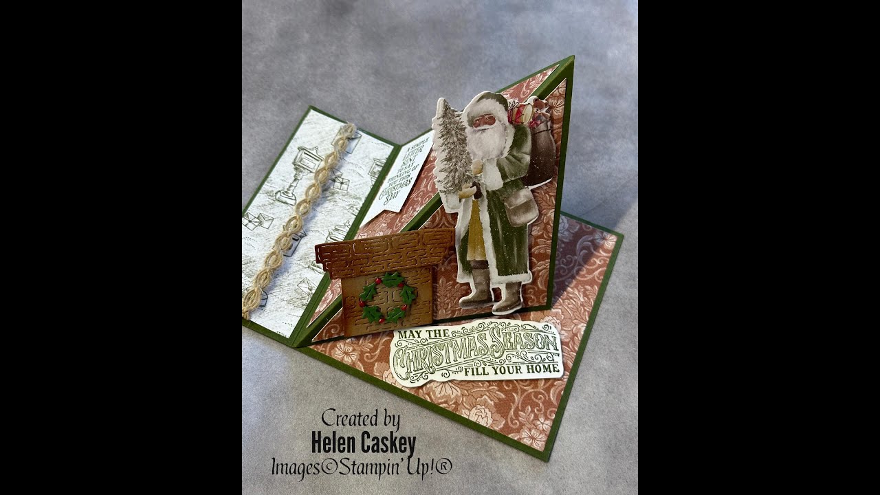 Stampin' Up! Saint Nicholas Corner Easel Card - YouTube