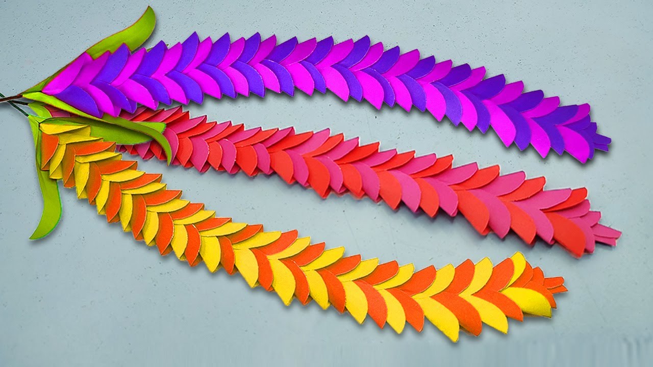 Handmade Paper Flowers Easy | Paper Flower Making | Crafts - YouTube