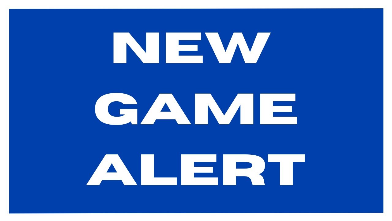 NEW GAME ALERT! - YouTube