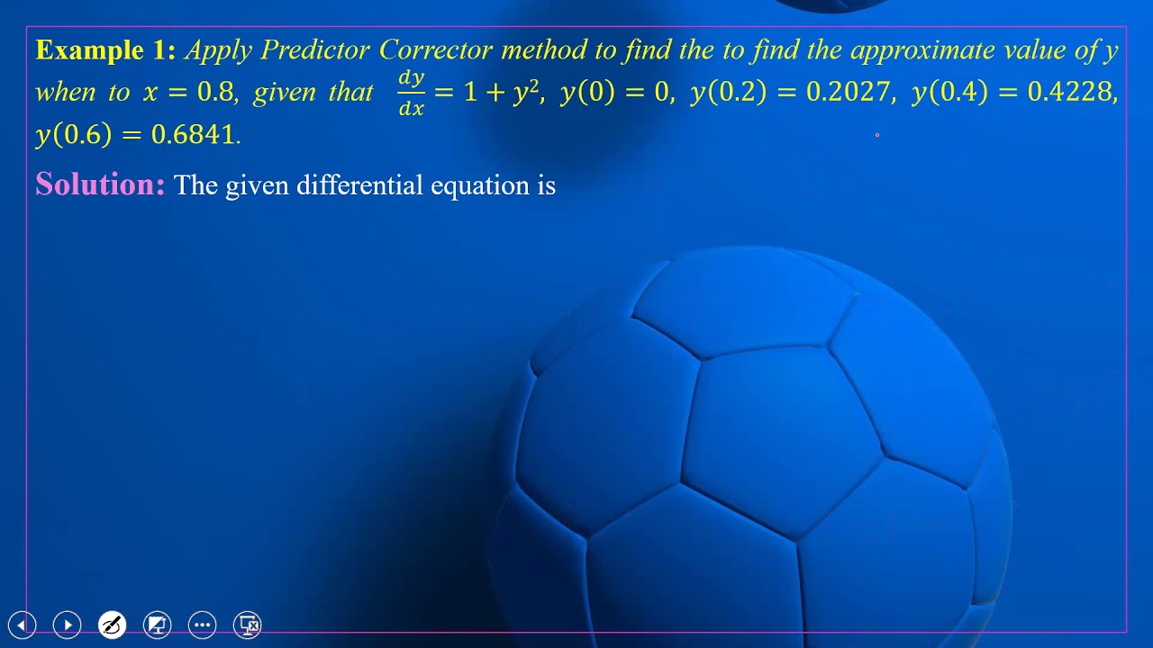 Lecture - 09- Numerical Solution of Differential Equation - Adam's ...