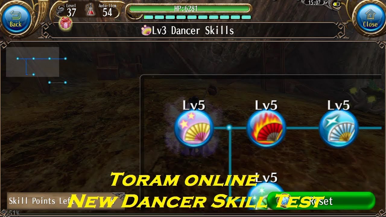 Toram online - New Dancer Skill Test - YouTube