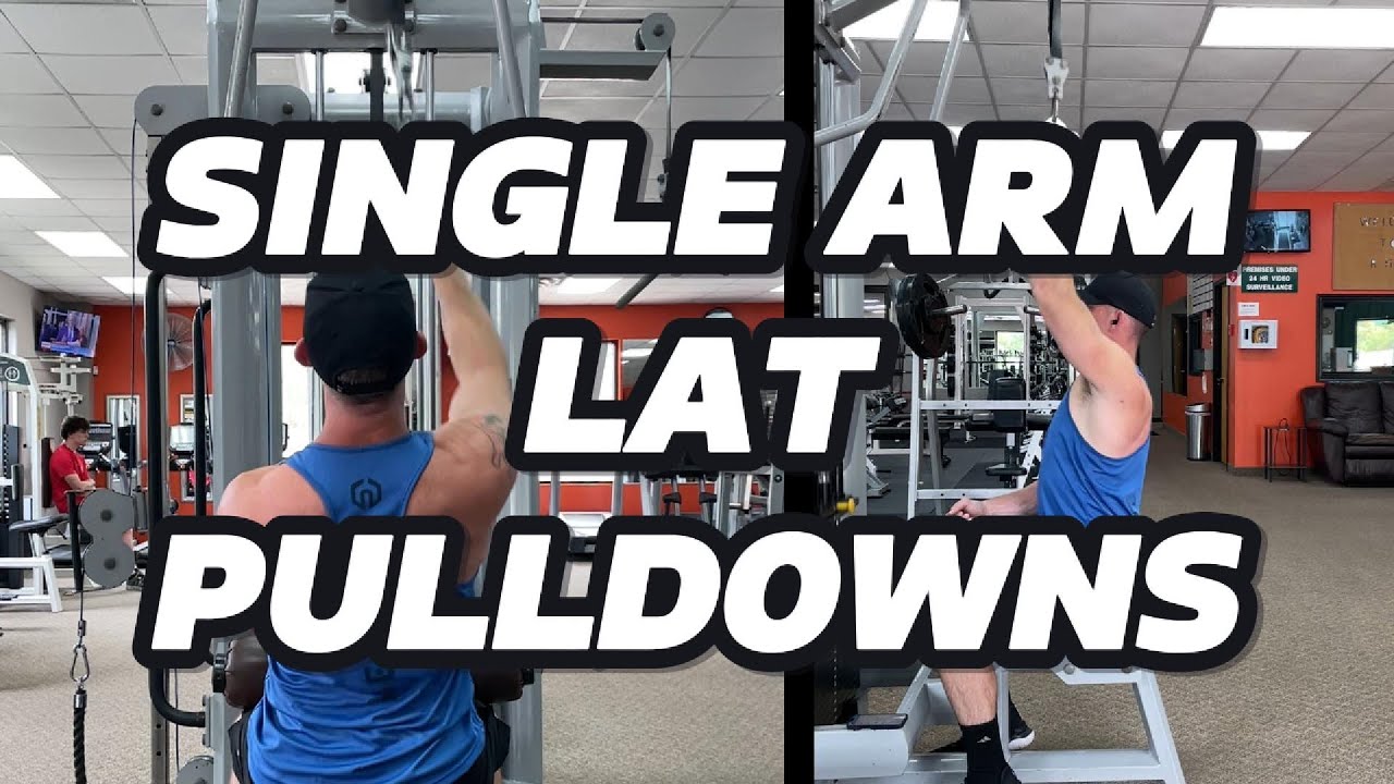 How To Do Single Arm Lat Pulldowns | Beginner Back Exercise - YouTube