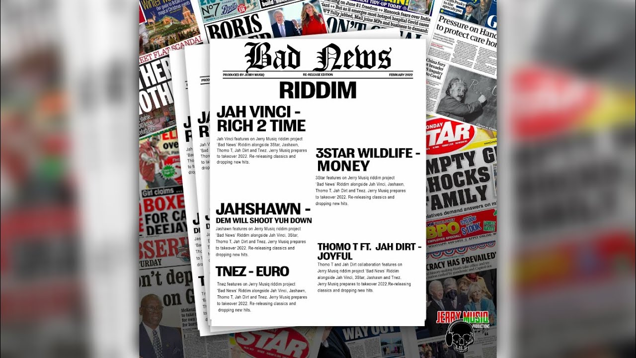 Mr. Bruckshut - "Bad News Riddim (2022) Mix" (Jerry Muziq) - YouTube Music