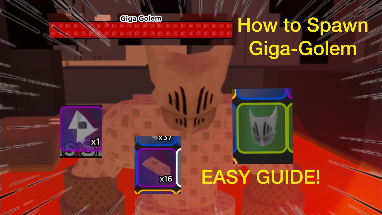 Spawning GIGA-GOLEM Easy Guide (Shadovia) Roblox - YouTube