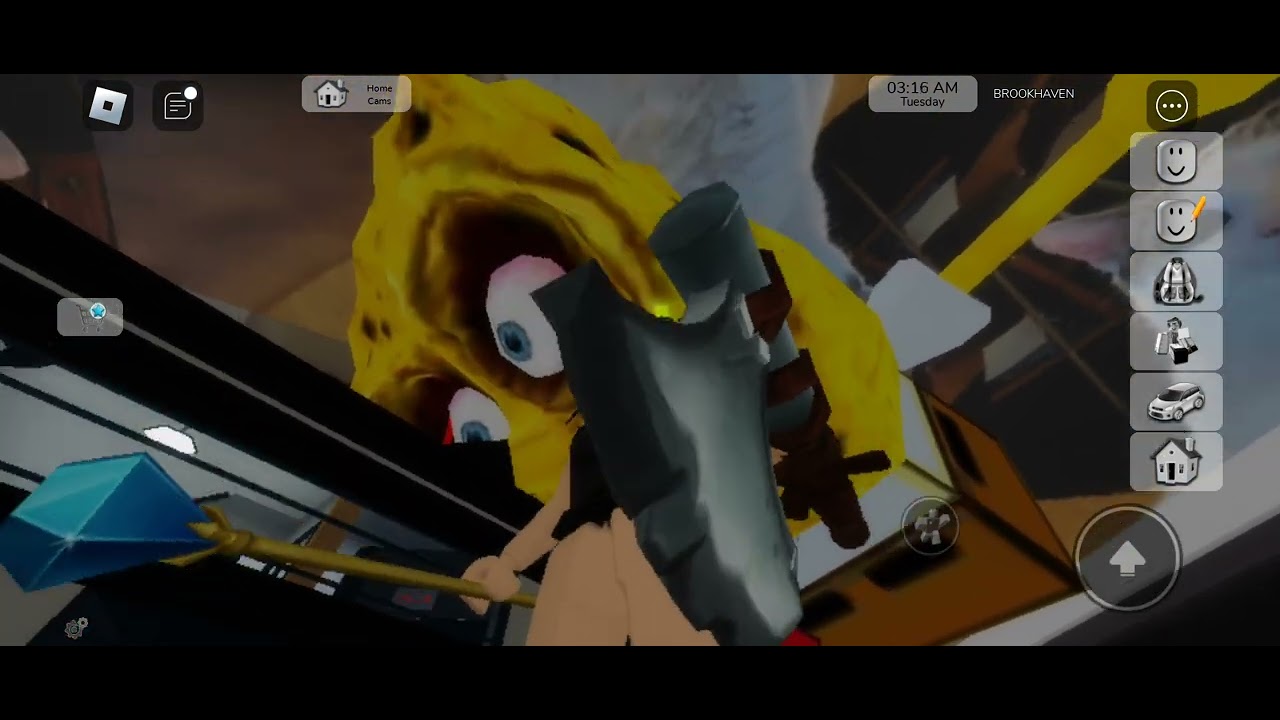roblox lag glitch SpongeBob in Brookhaven glitch 2024 with cats ? - YouTube