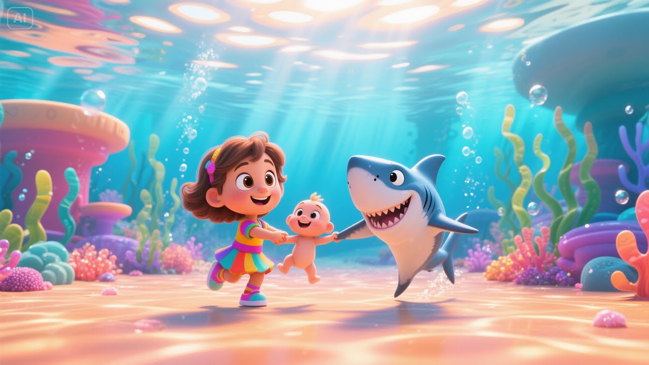 Sharky Party – Baby Shark Dance Time | Popular Nursery Rhyme ...