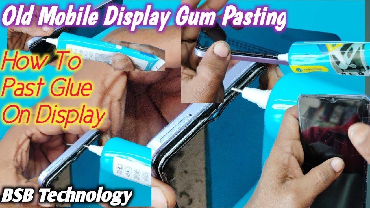 Old Mobile Display Gum Pasting। Display Glue Pasting। পুরনো ডিসপ্লে তে ...