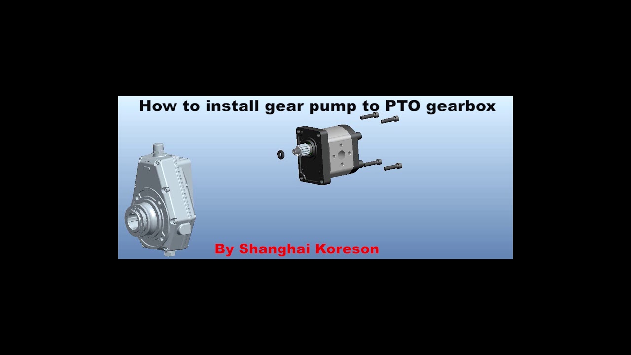 How to installgear pump to PTO gearbox,multiplier gearbox ...