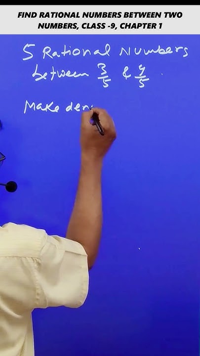 Find Rational Numbers Between Two Numbers | Class 9th NCERT | Easy Maths Coach - YouTube