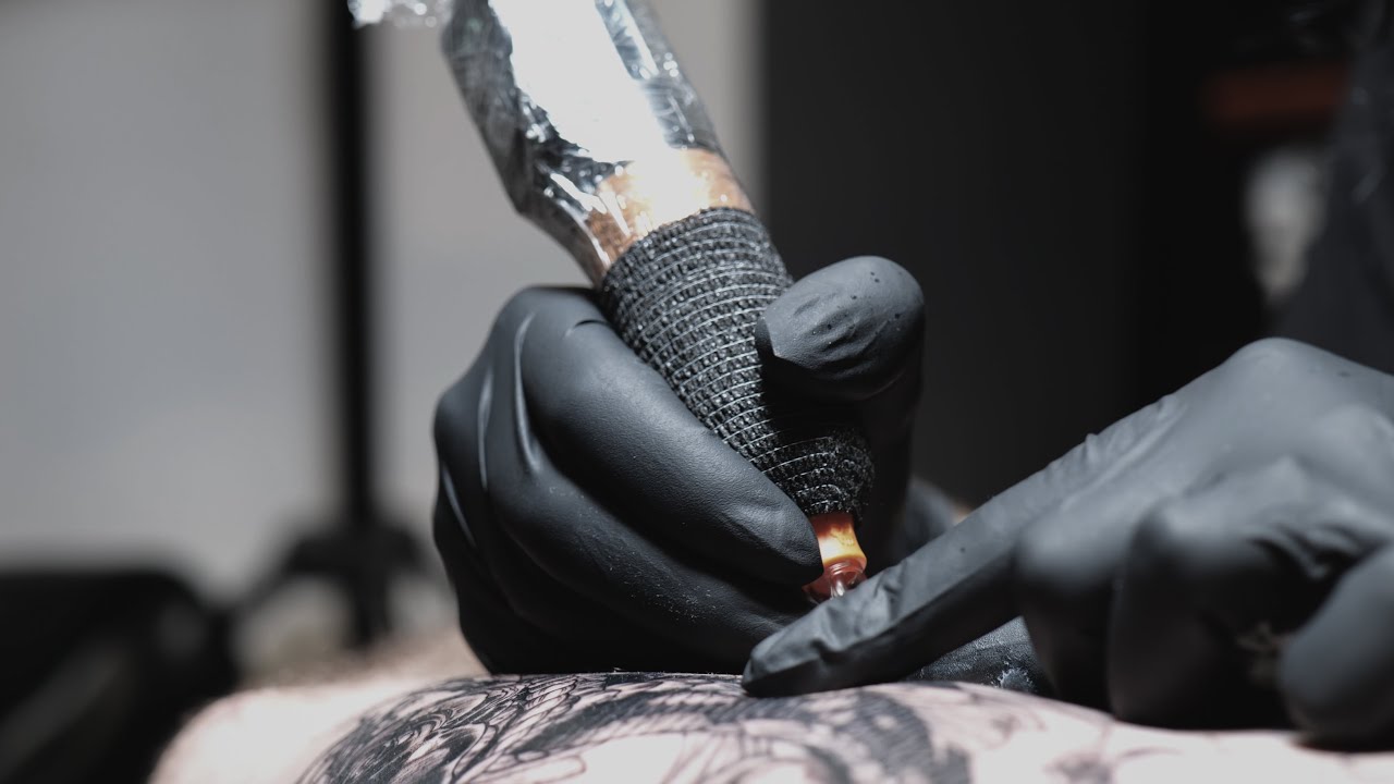 cinematic tattoo session. - YouTube