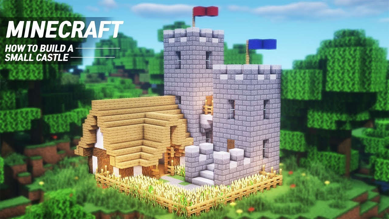 #20 Minecraft Small castle Tutorial ｜How to Build in Minecraft - YouTube