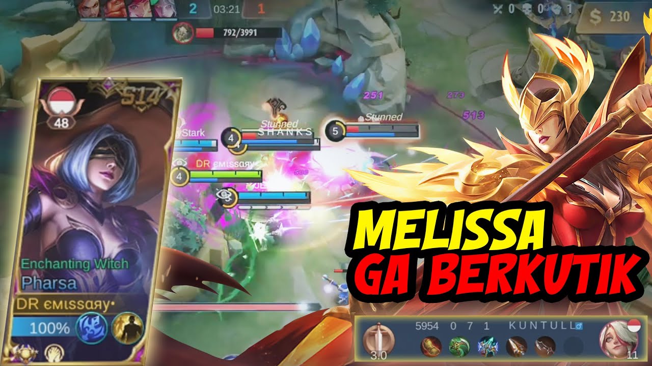 Counter Melissa Paling OP | Gameplay Pharsa MLBB Emissary Gaming - YouTube