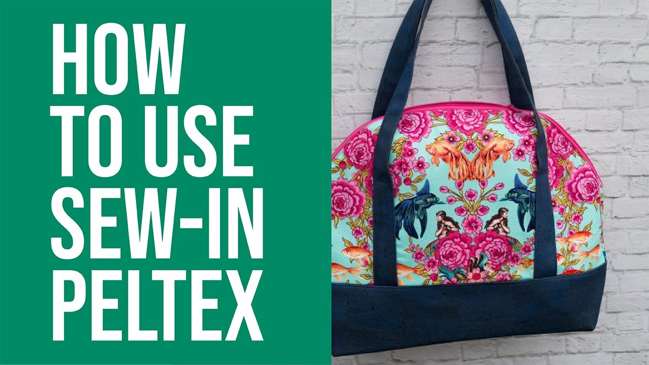 How to Use Sew-In Peltex for Bag-Making - YouTube