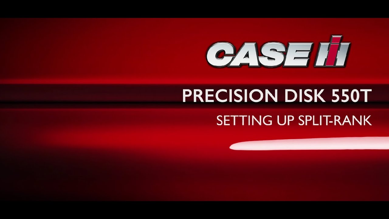 Setting up Split Rank Seeding on the Precision Disk 550T - YouTube