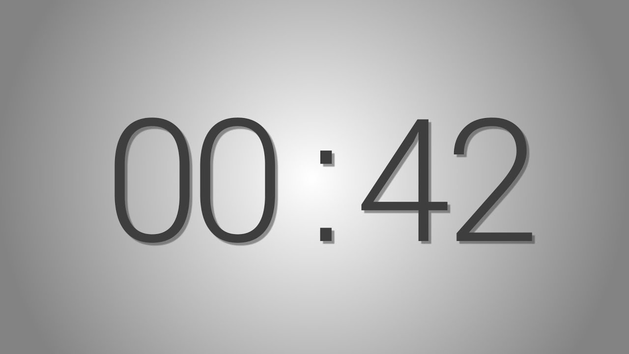 42 Seconds countdown Timer - Beep at the end | Simple Timer (forty-two ...