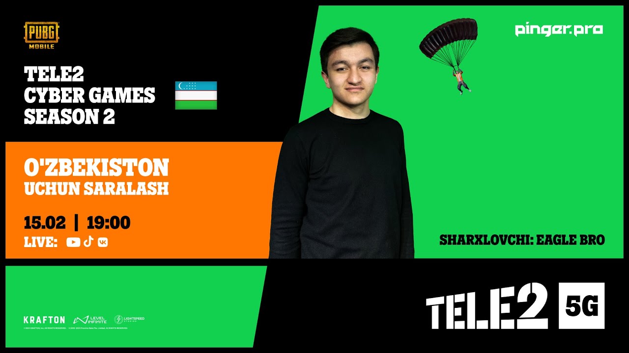 Tele2 5G Cyber Games | PUBG MOBILE | Season 2 | O’zbekiston uchun ...