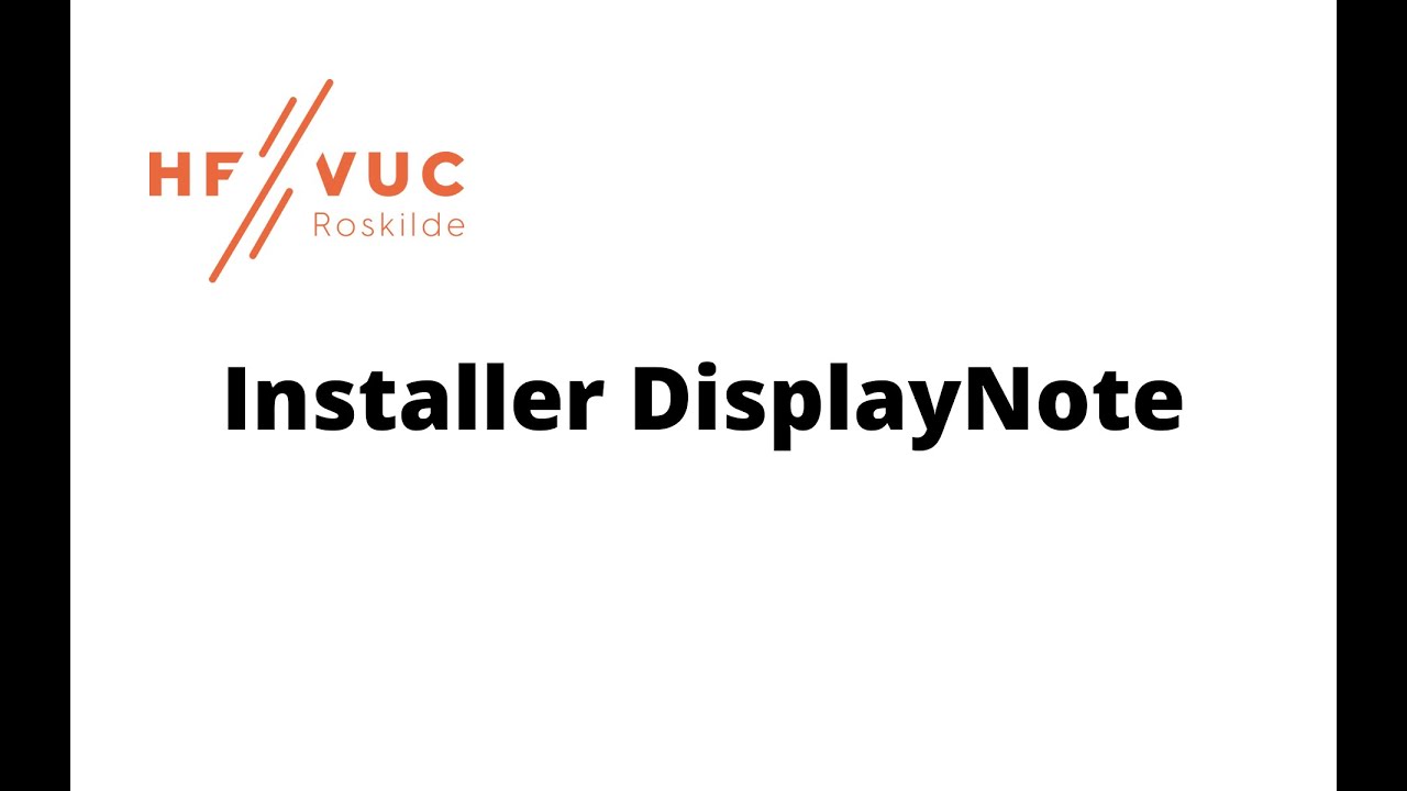 Installer DisplayNote - YouTube