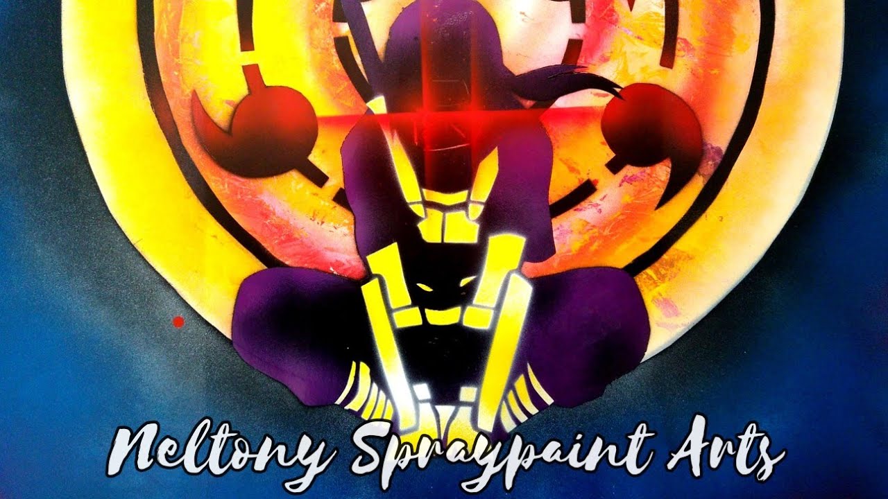 Spraypaint Yellow Sharingan By Neltony Spraypaint Arts - YouTube