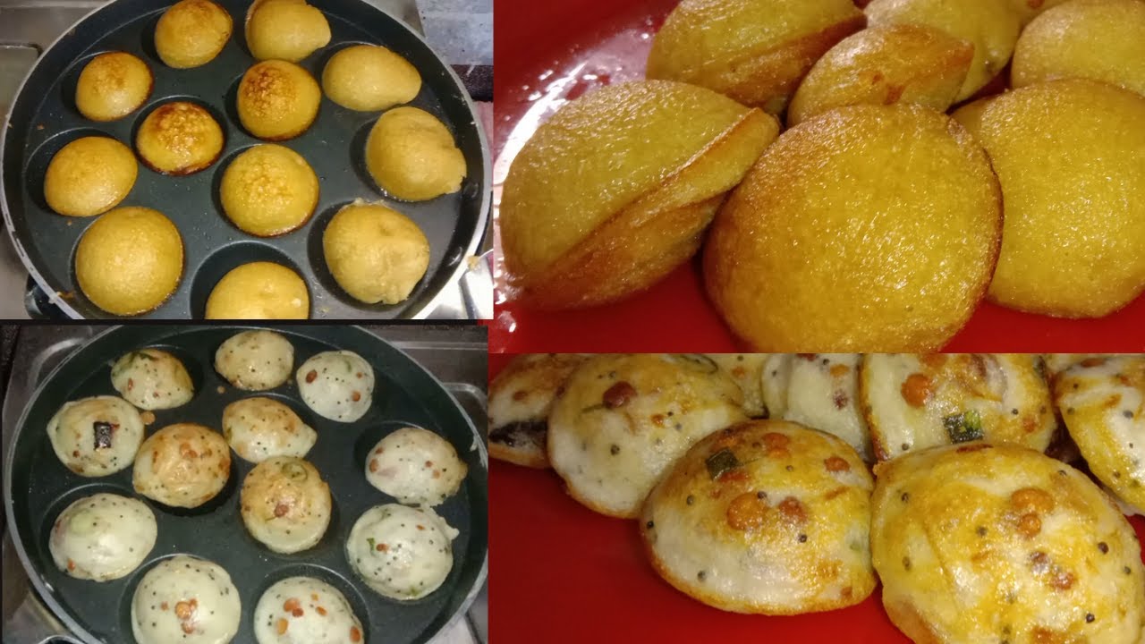 Inippu Kuzhi paniyaram & Kaara Kuzhi paniyaram in tamil|how to prepare ...