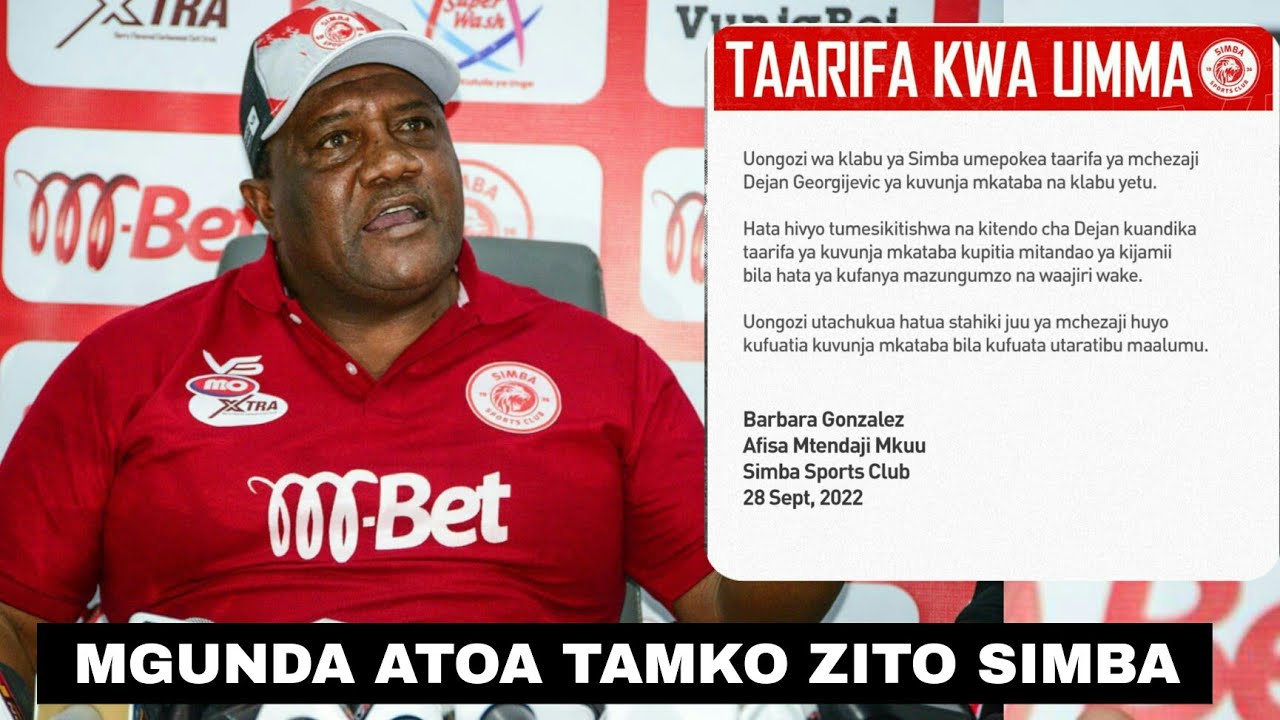 Alichokisema Mgunda Atoa Tamko Zito Muda Huu Kuhusu Kuondoka Simba ...