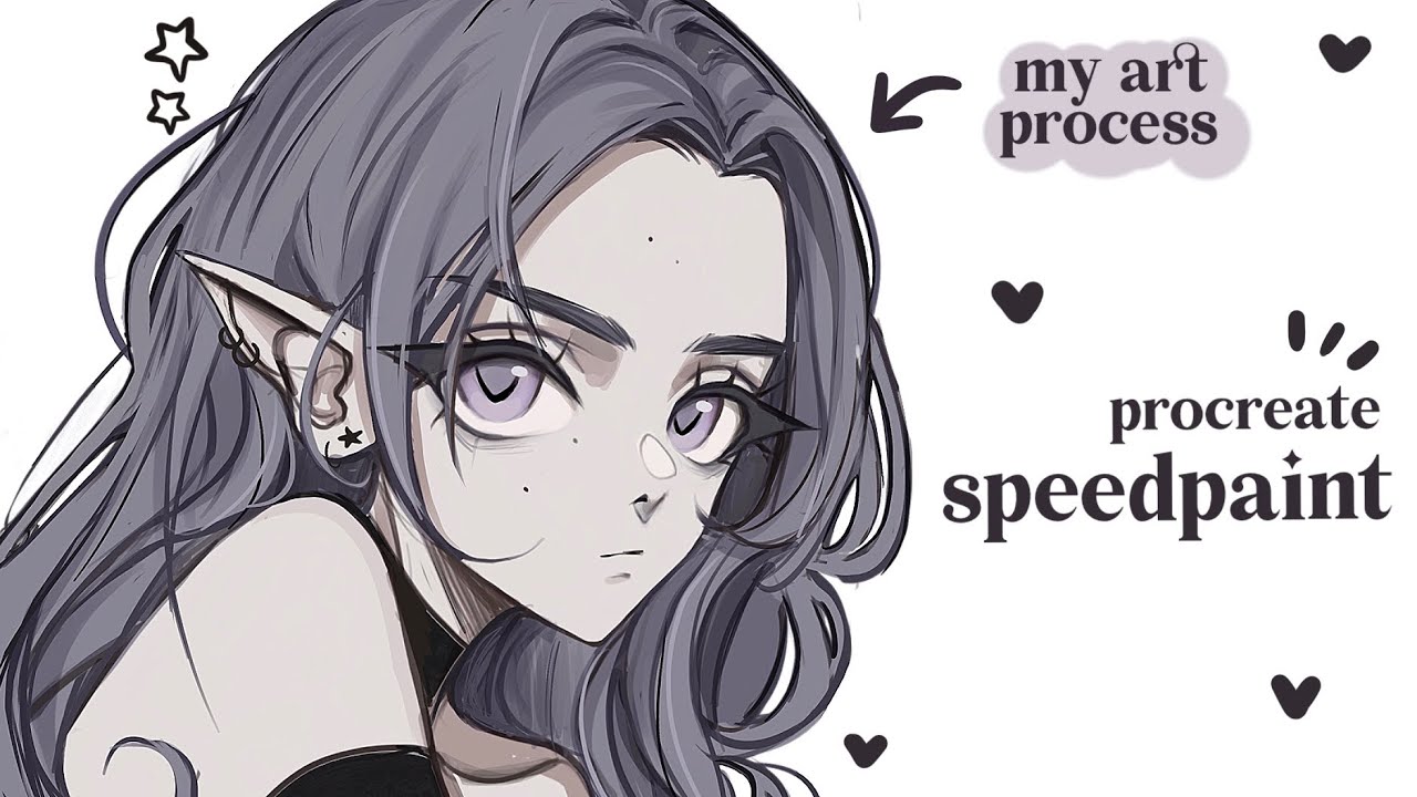 tips to improve in art procreate speedpaint - YouTube