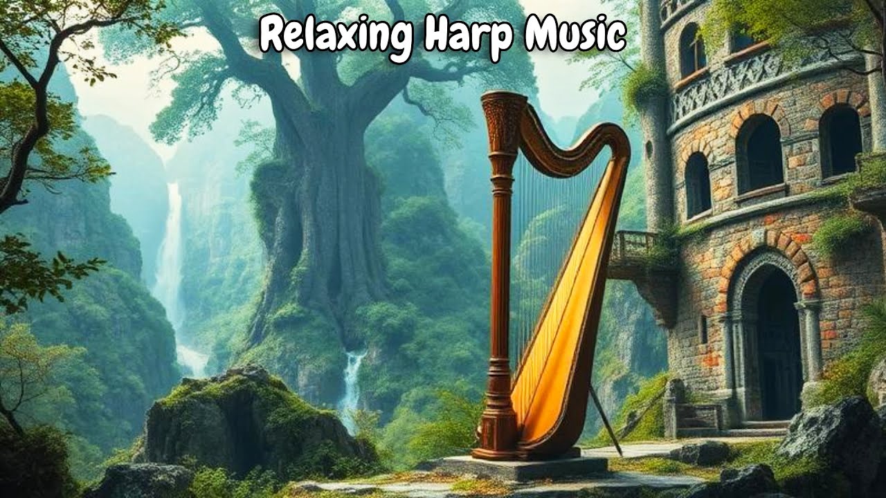 Relaxing Calm Harp Music for Anxiety Relief, Sleep, Meditation and ...