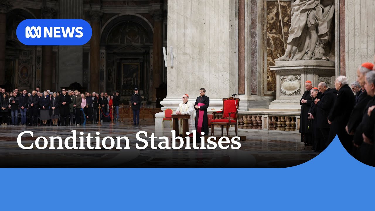 Pope's condition stabilises after sudden health setback | ABC NEWS ...
