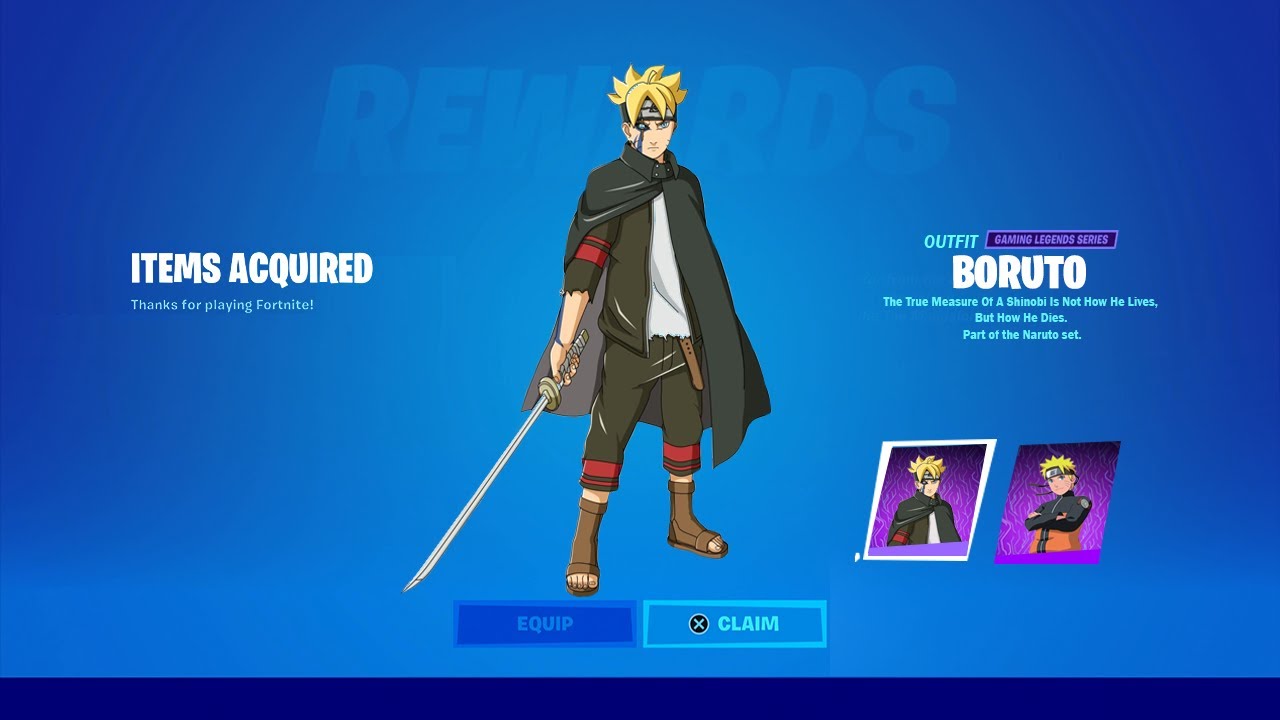 How To Get Boruto Skin & Naruto Skin CODES In Fortnite! (Naruto ...
