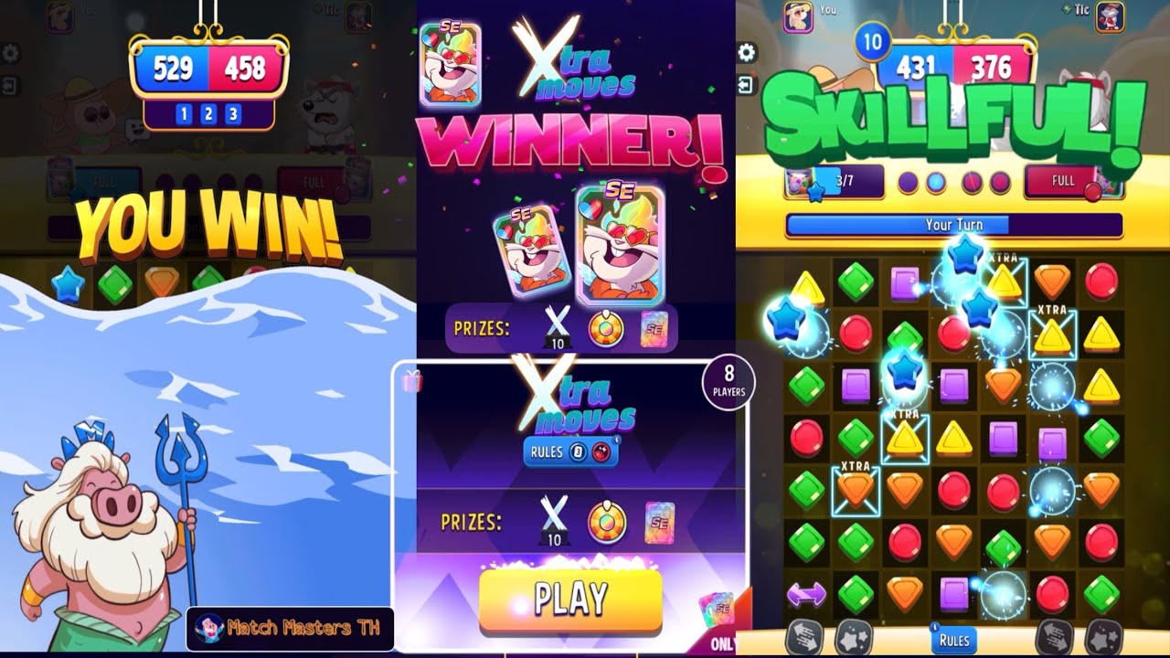 Xtra Moves Match Masters Tournament Free Prizes Super Spin - SE ...