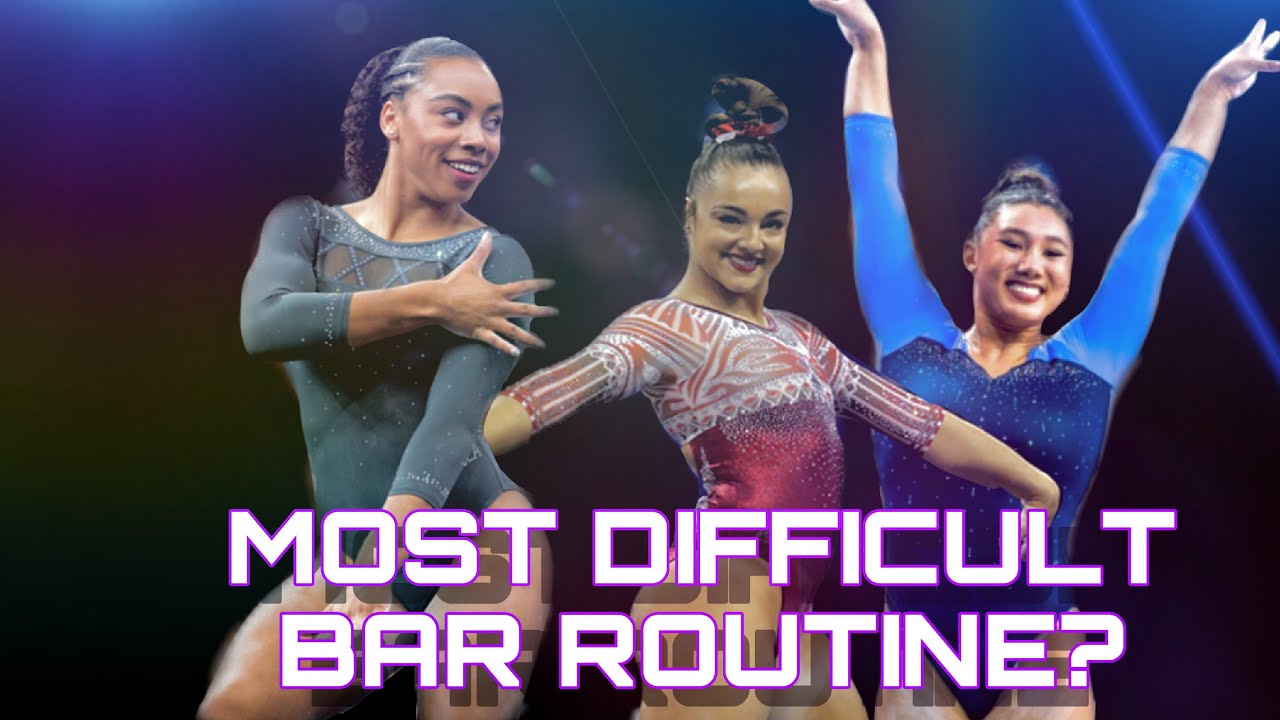 Who has the Most Difficult Bar Routine in NCAA? - YouTube