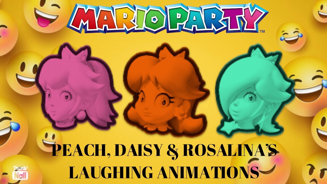 Mario Party Series - Peach, Daisy & Rosalina's Laughing Animations ...