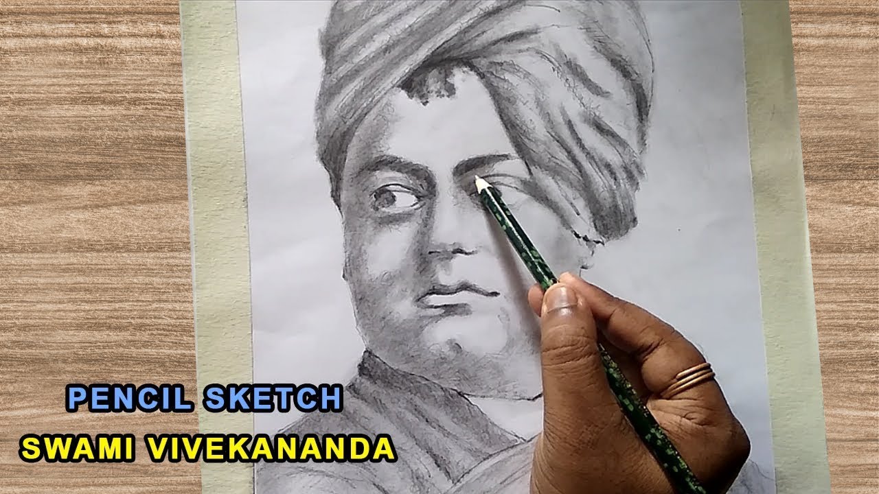 Pencil Sketch Drawing Swami Vivekananda | Swami Vivekananda Drawing | # ...