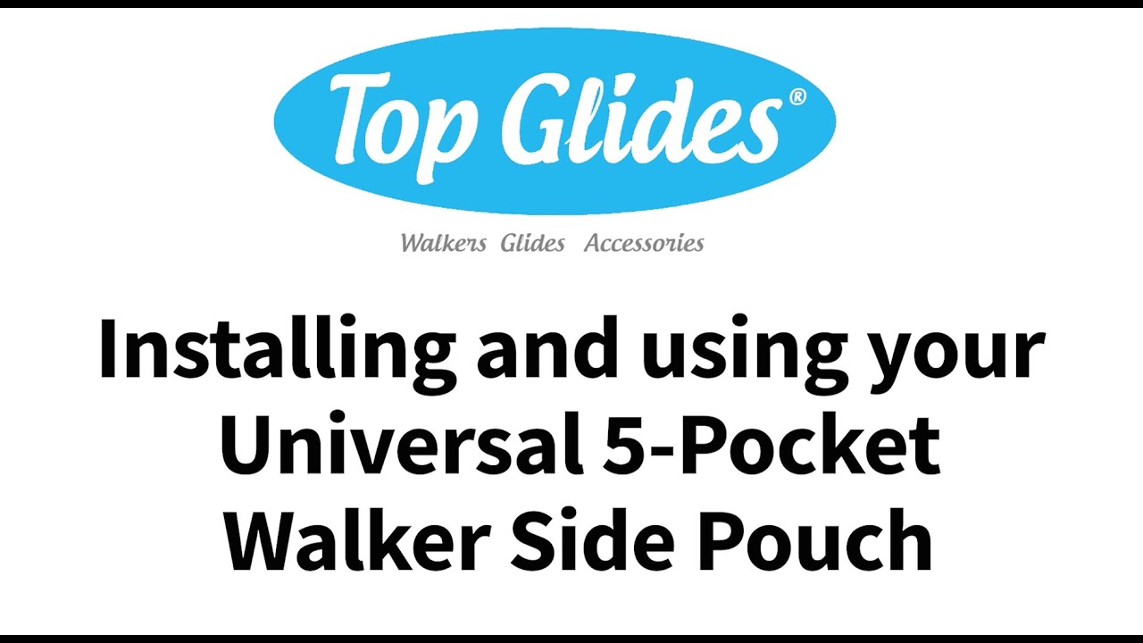 Universal 5-Pocket Walker Side Pouch - YouTube