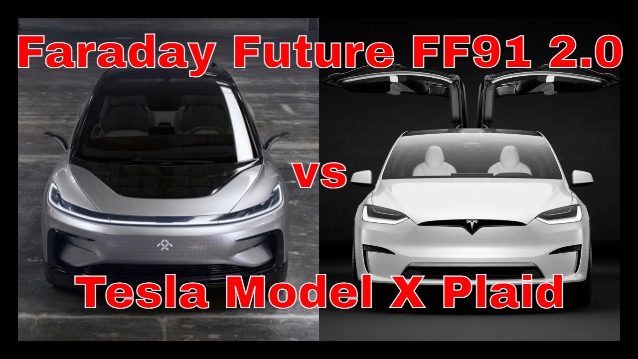2023 Faraday Future FF91 2.0 Futurist vs Tesla Model X Plaid (Side by ...