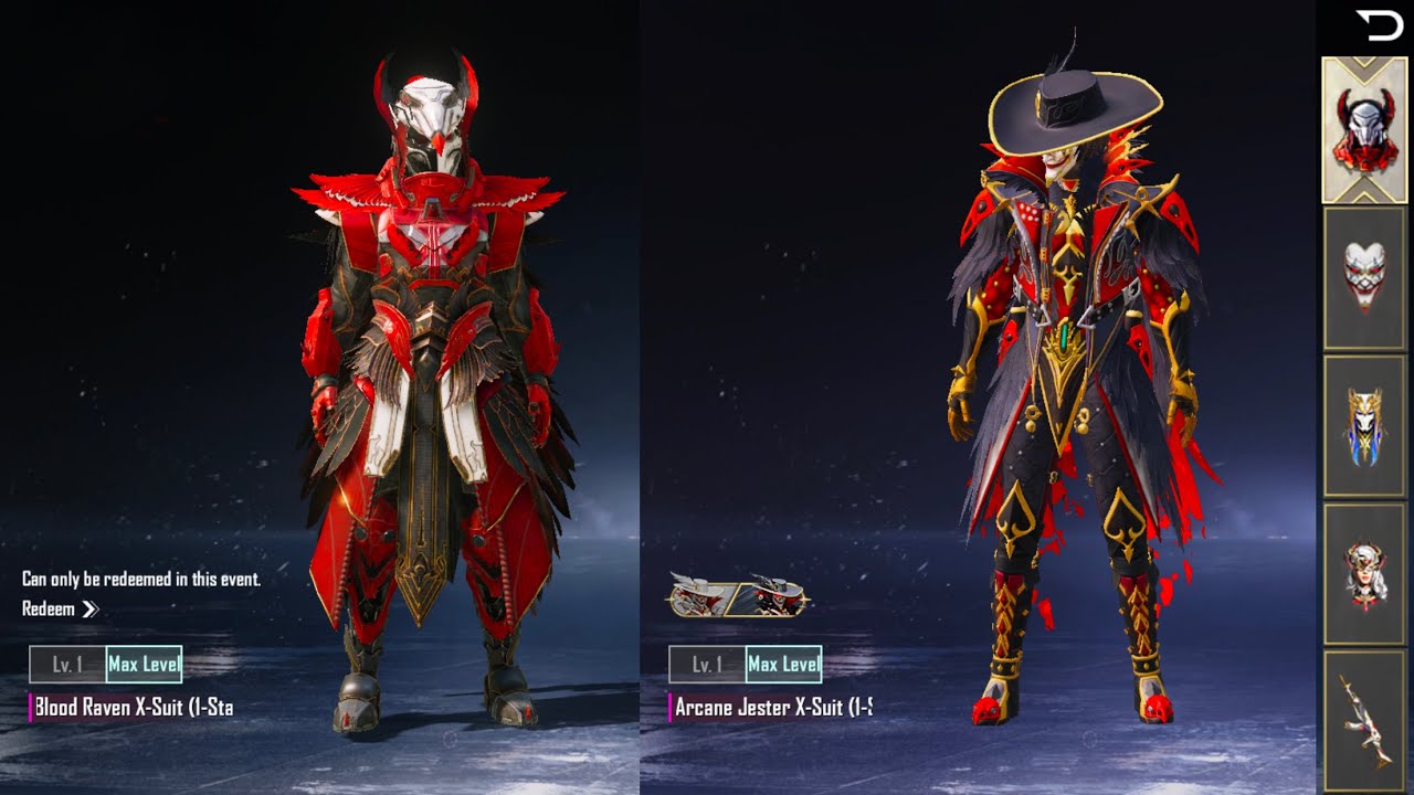Got Arcane Jester X-Suit & The Blood Raven X-Suit In PUBG Mobile - YouTube